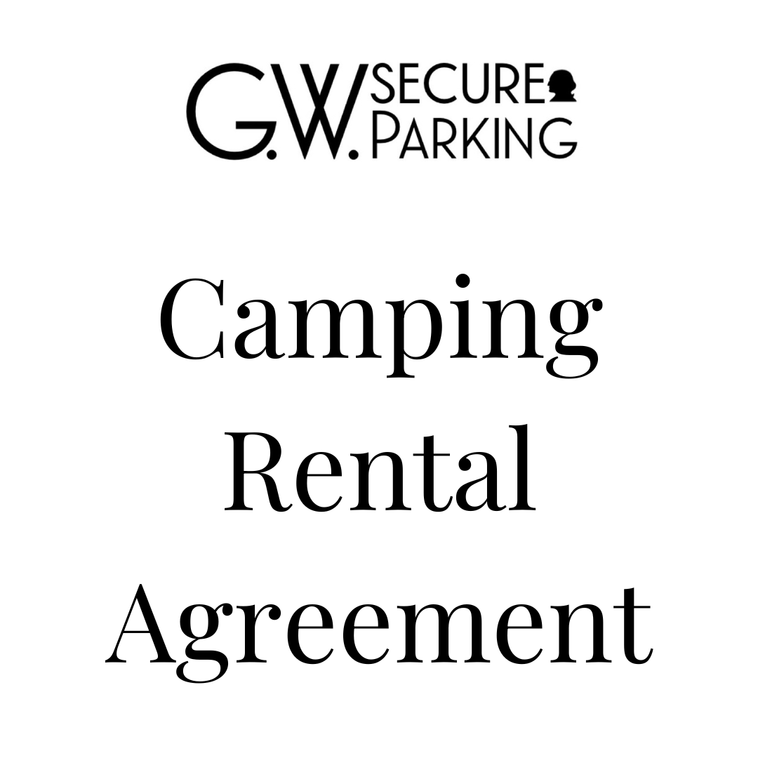 Camping Rental Agreement - GW Secure Parking