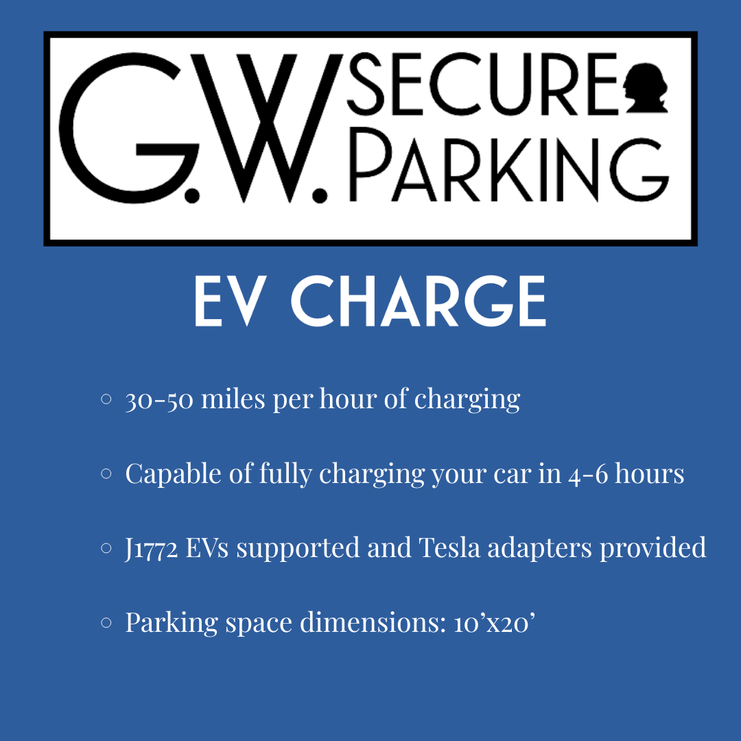 EV Charge + Late Night Parking Pass - GW Secure Parking